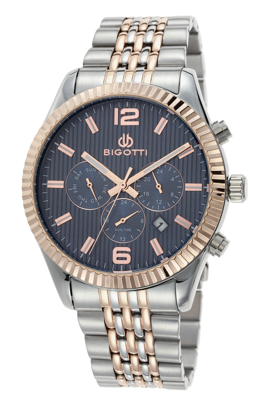 Bigotti Mens Multifunction Stainless Steel Strap Watch - BG.1.10079-4 ...